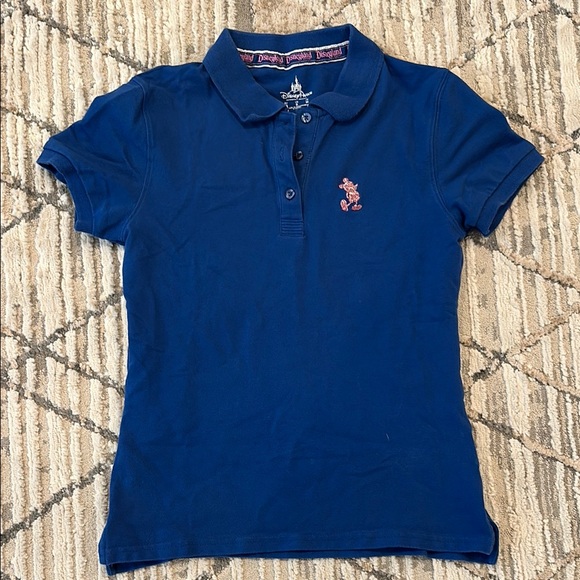 Disney | Tops | Disney Blue Polo Shirt Classic Design | Poshmark